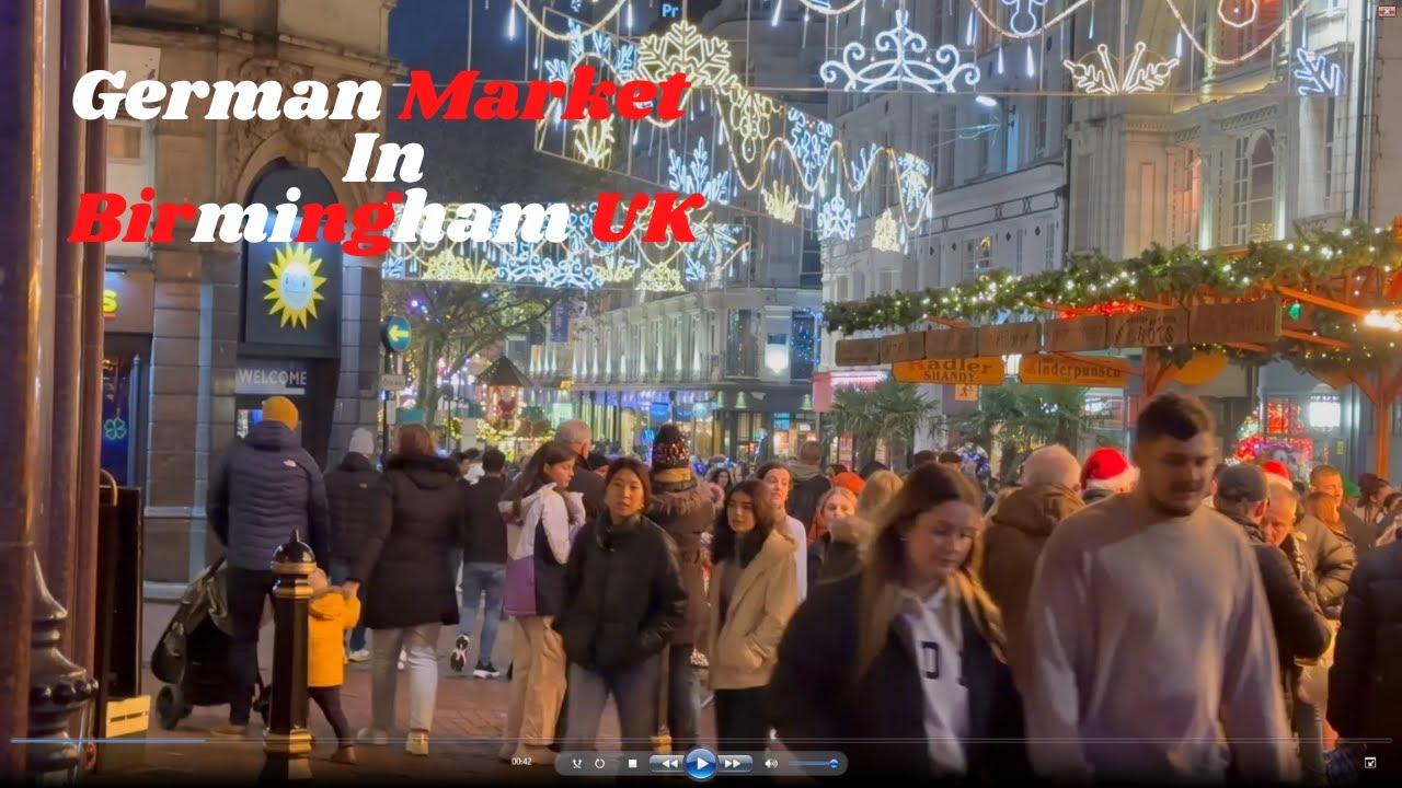 German Market in Birmingham UK Part 2 - YouTube