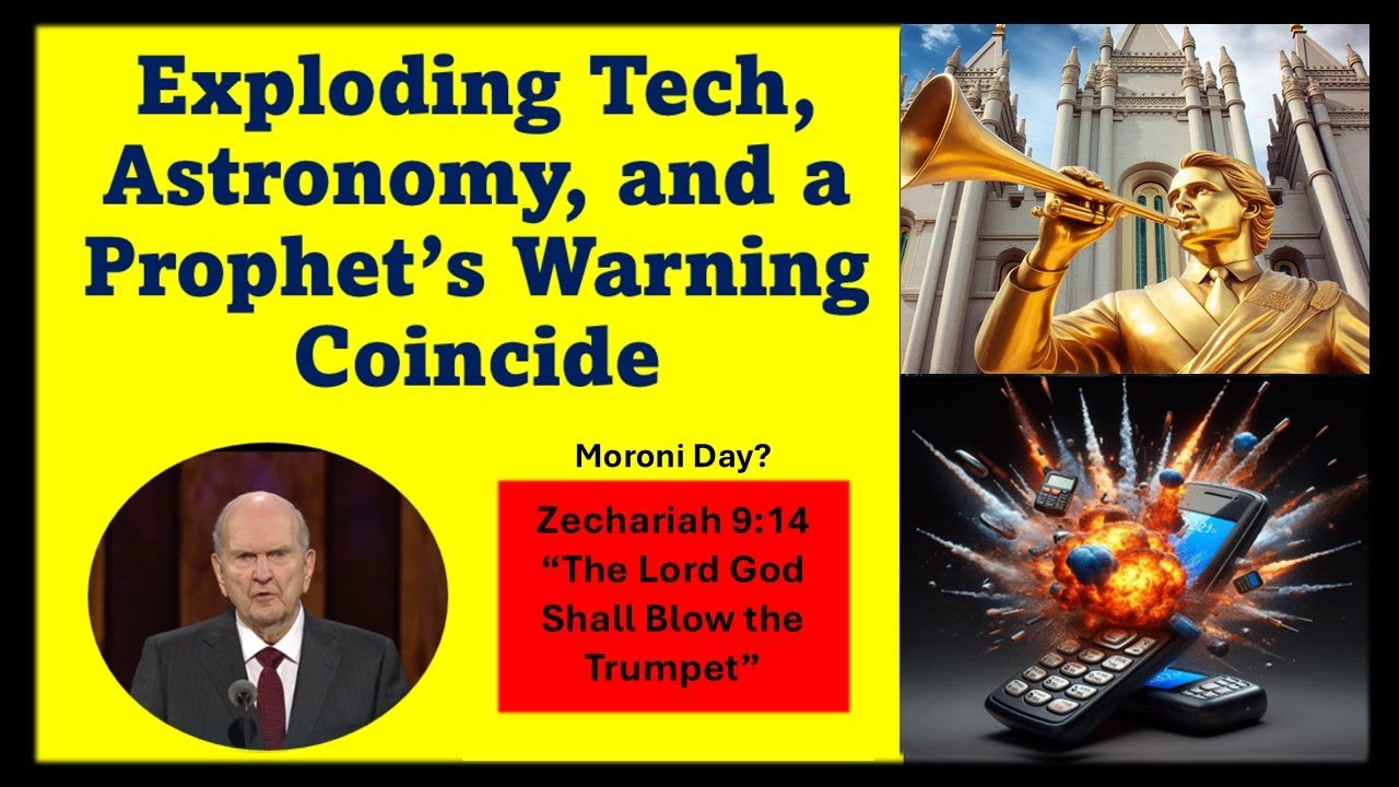 Exploding Tech and Prophet's Tech Warning Coincide? (President Nelson) Moroni Day? - YouTube