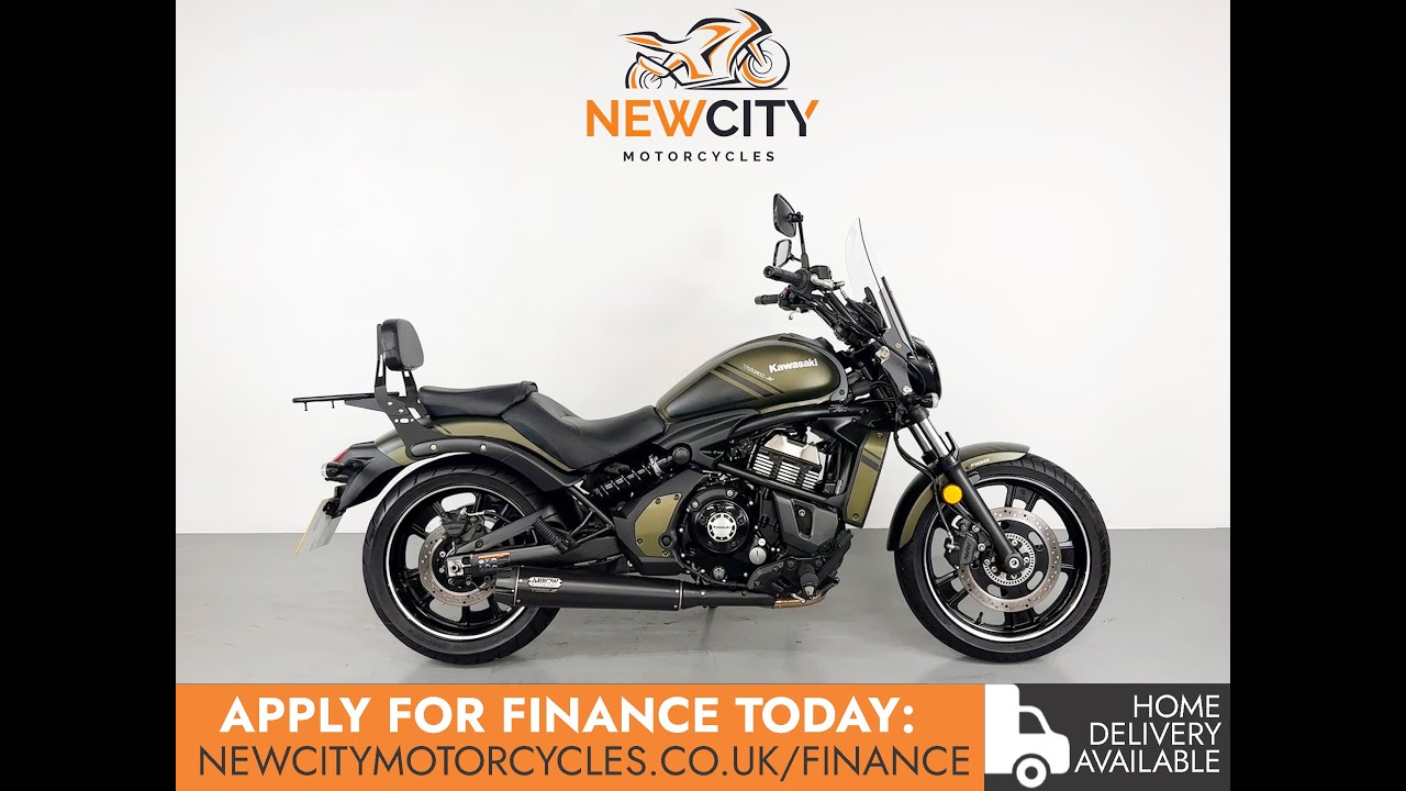 Kawasaki Vulcan 650 Green 2119 Miles Used - YouTube