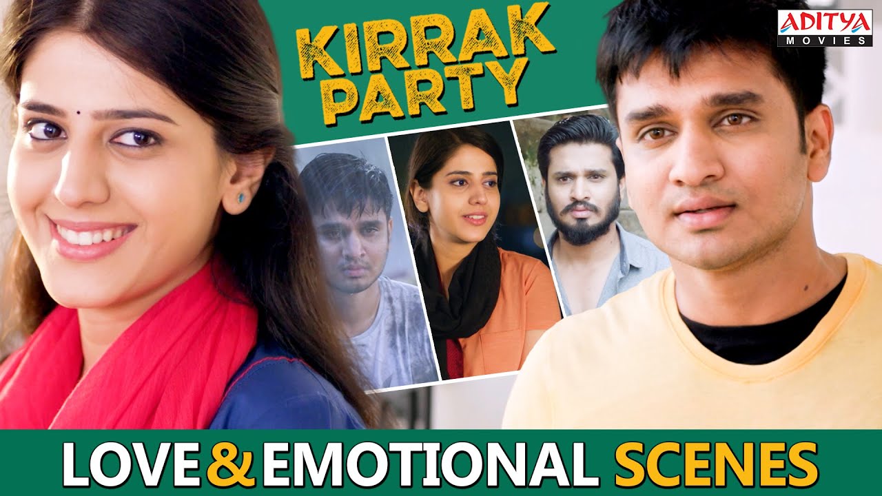 "Kirrak Party" Love & Emotional Scenes || Nikhil Siddharth , Samyuktha ...