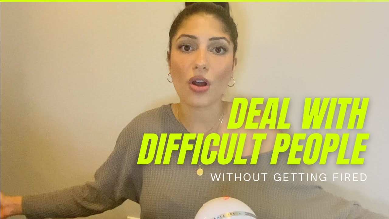 How To Deal With Difficult People at Work (without getting fired)😱 ...