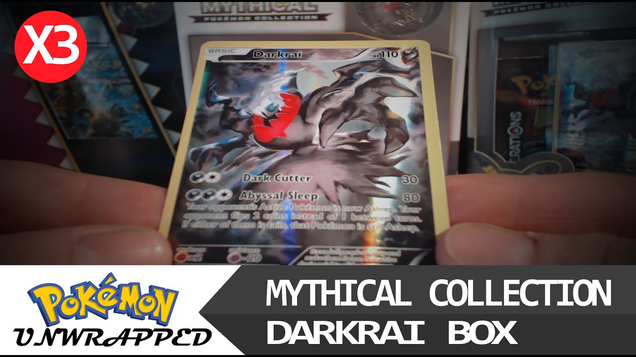 DARKRAI Mythical Collection Box x3 - POKEMON UNWRAPPED - Amazing Pulls ...