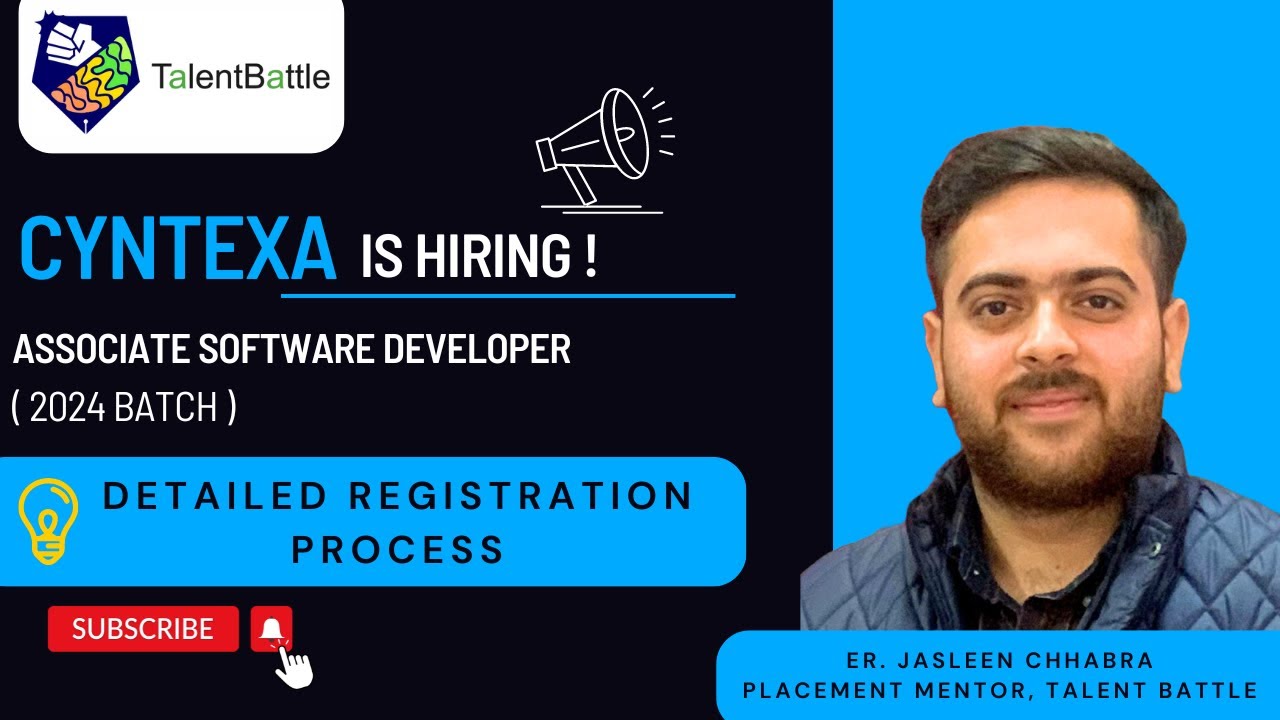 Cyntexa is Hiring | Associate Software Engineers | 2024 Batch ! - YouTube