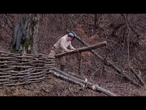 Caveman. He built himself a bamboo hut. How did he deal with the ...