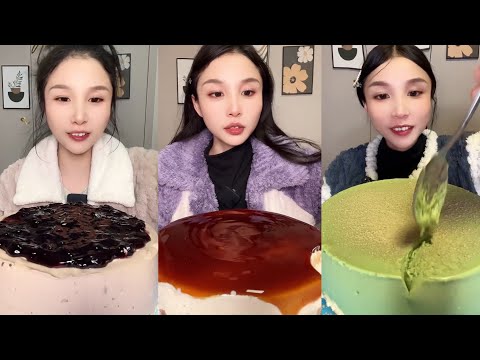 ASMR MUKBANG - MUKBANG SOUND - MOUSSE CAKE EATING COMPILATION