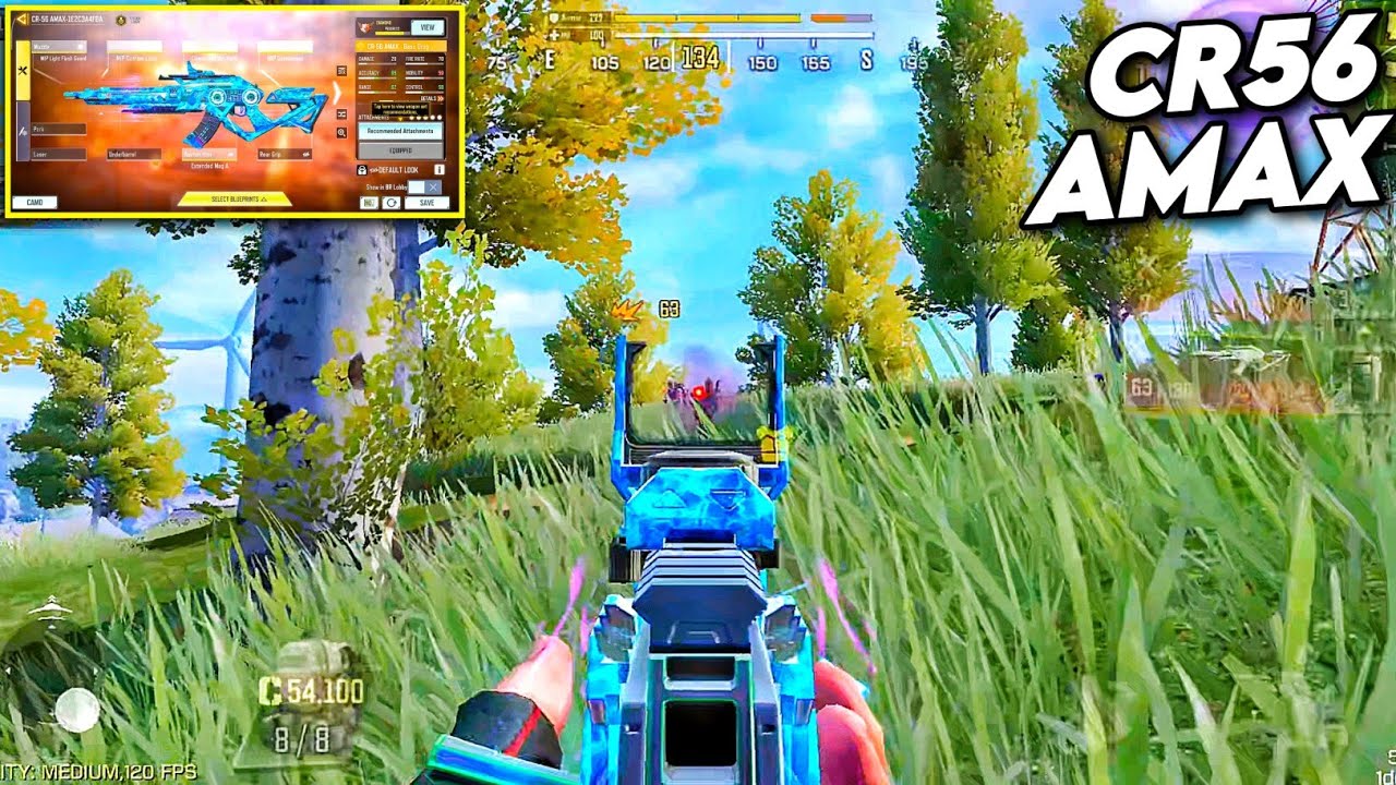 NO RECOIL IN ANY RANGE CR56 AMAX BASS DROP GUNSMITH BR 😍 | CODM - YouTube
