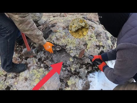 Define Kaya Kasası Horasan Harcı Patlatyoruz  Hazine Bulunma Anı treasure