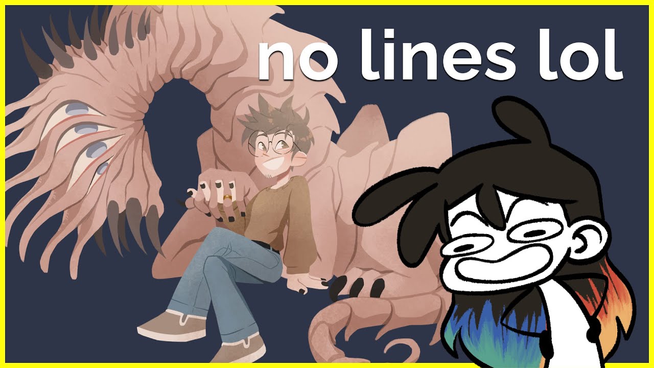 🔴 Drawing Challenge: NO LINES! - YouTube