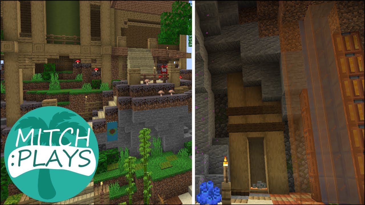 More Beach House Work! - Mitch Plays Minecraft 1.16 - YouTube