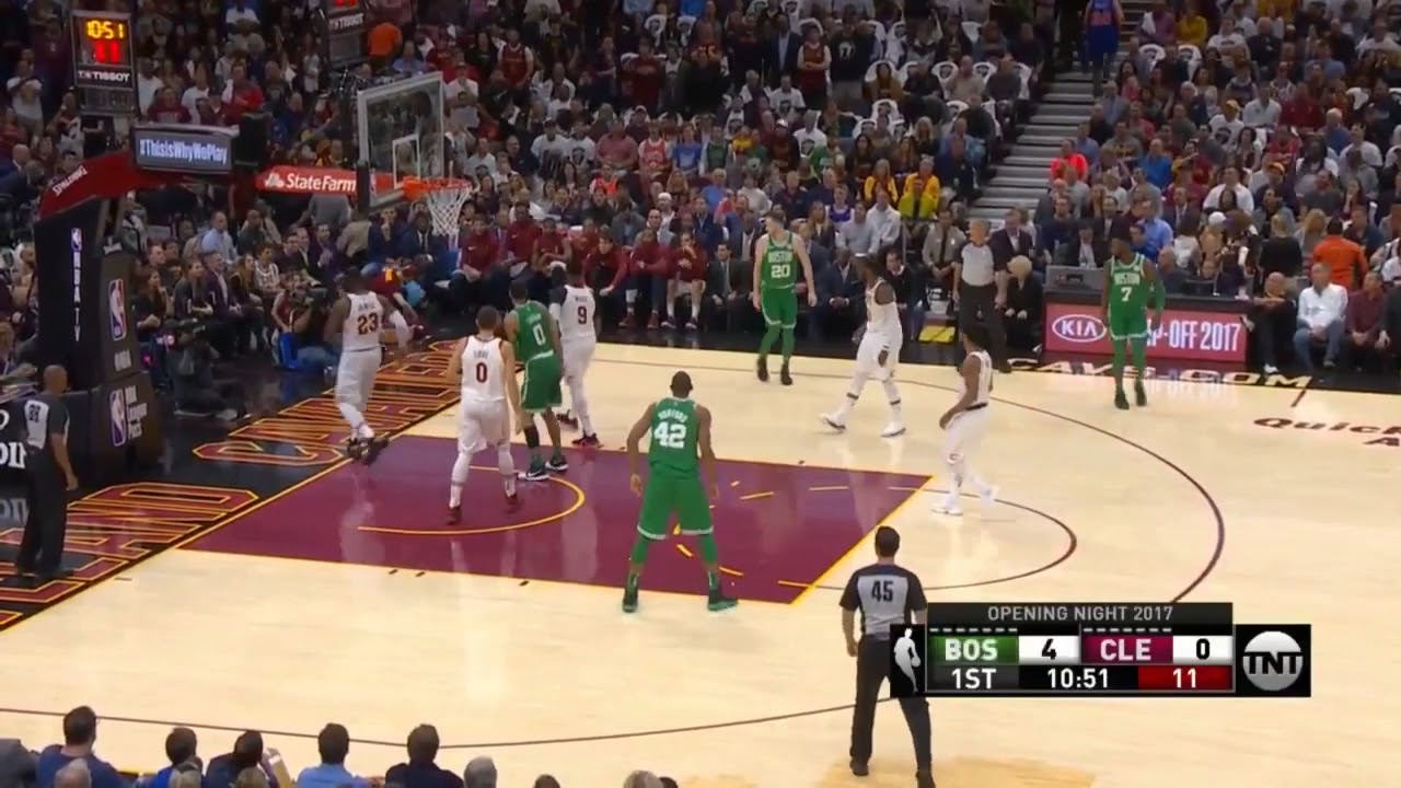 LeBron James Block Tatum - YouTube