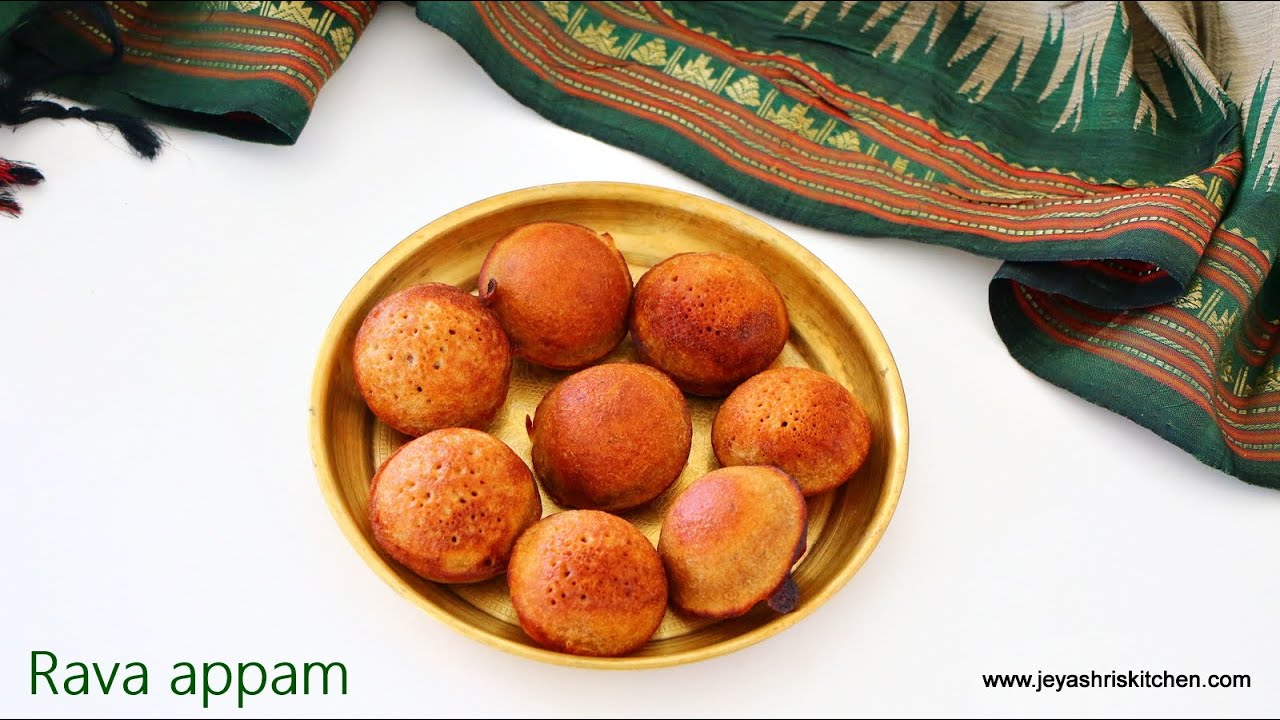 Rava appam recipe - Karthigai appam recipe - YouTube