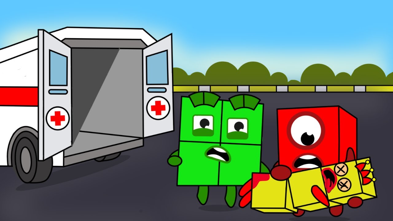 Numberblocks 3 rescue mission - Numberblocks fan coloring story - YouTube