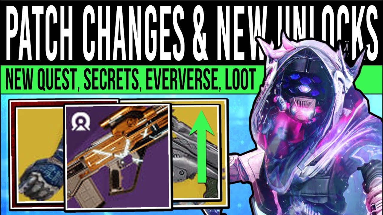 Destiny 2: NEW PATCH CHANGES & QUESTS UNLOCKED! Eververse UPDATE, Act 2 Loot, Vendors (July 16 ...