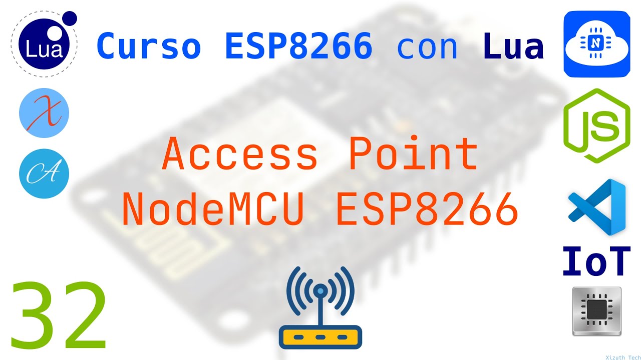 32 Configuración como Access Point #nodemcu #esp8266 #lua #iot - YouTube