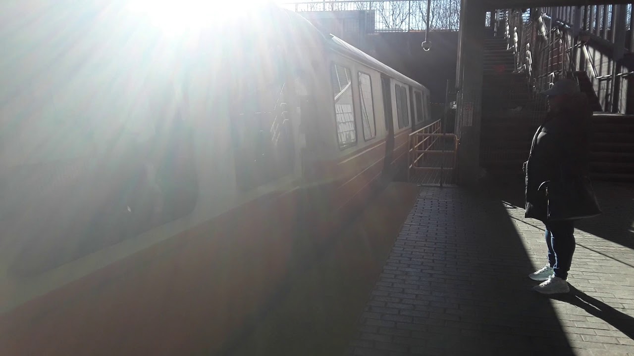 Boston MBTA Orange Line train arriving at Ruggles Station ( Dec 24 ...