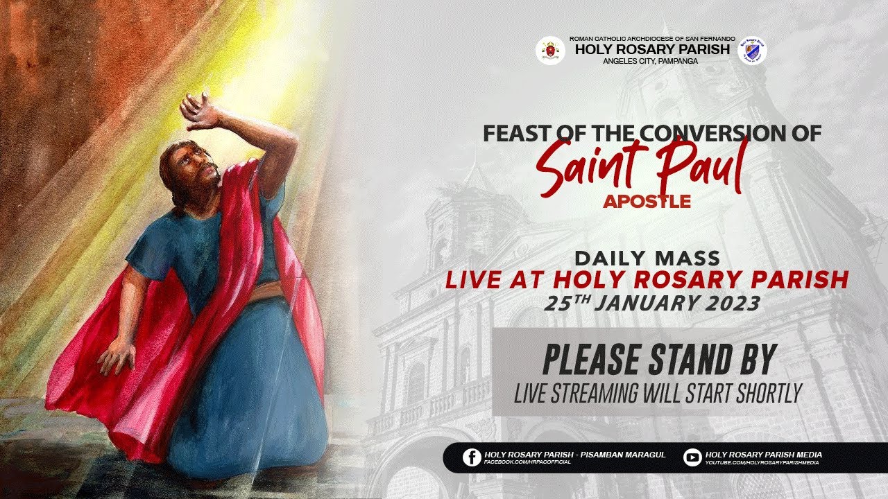 Feast of the Conversion of Saint Paul, Apostle | 25 January 2023 - YouTube