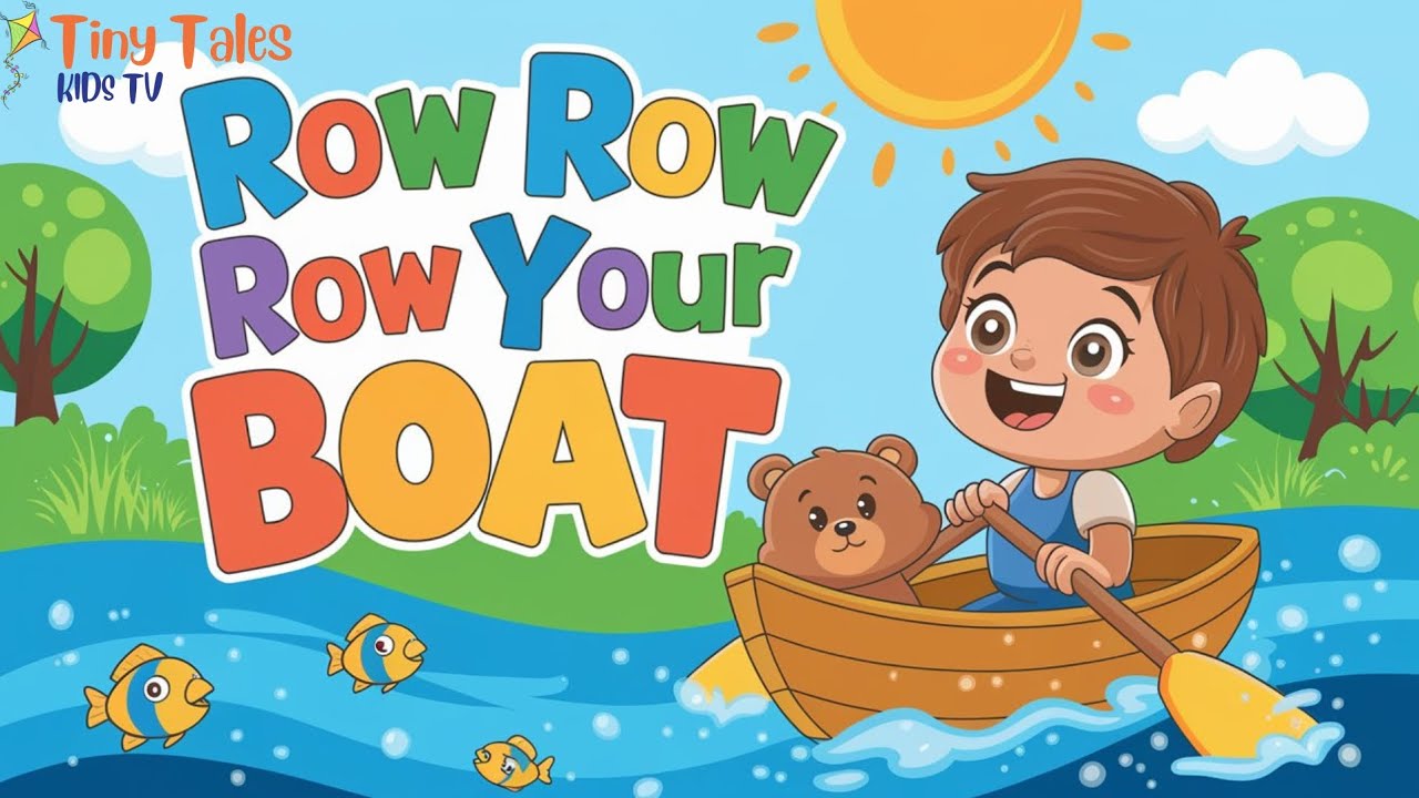 Row Row Row Your Boat | Fun Nursery Rhyme Adventure for Kids | Tiny ...