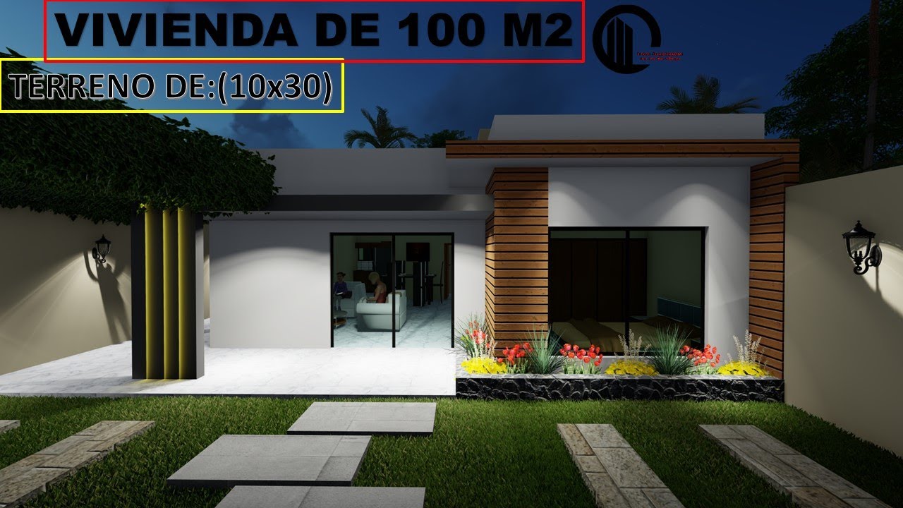 VIVIENDA UNIFAMILIAR DE 100 M2 - YouTube