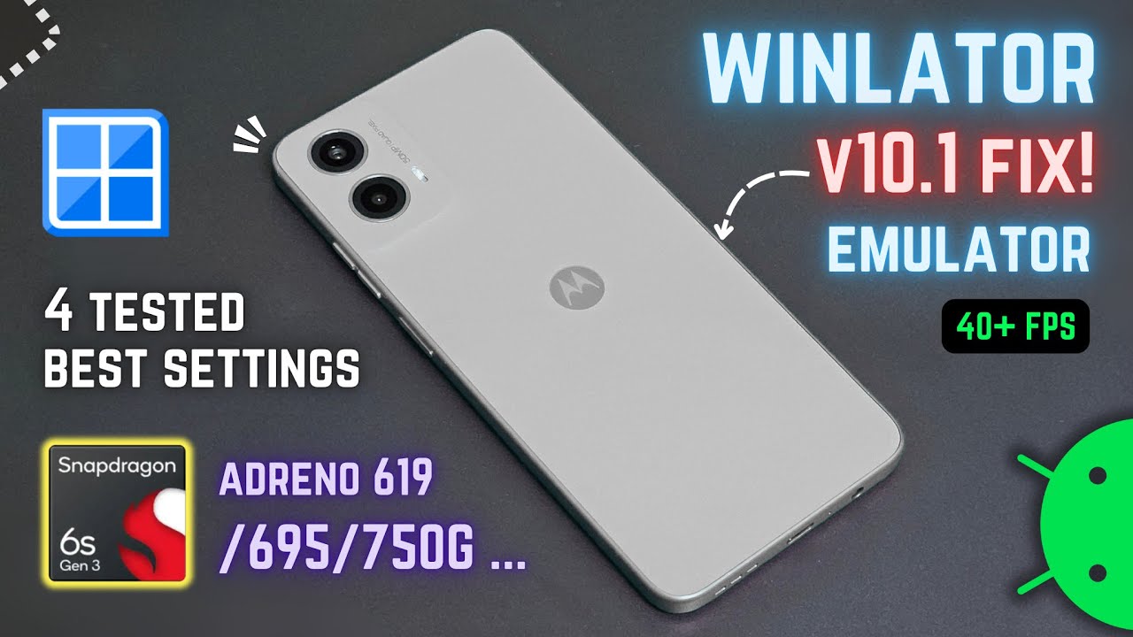 WINLATOR Emulator Hotfix on Snapdragon 6s Gen 3/695, Adreno 619 - Best ...