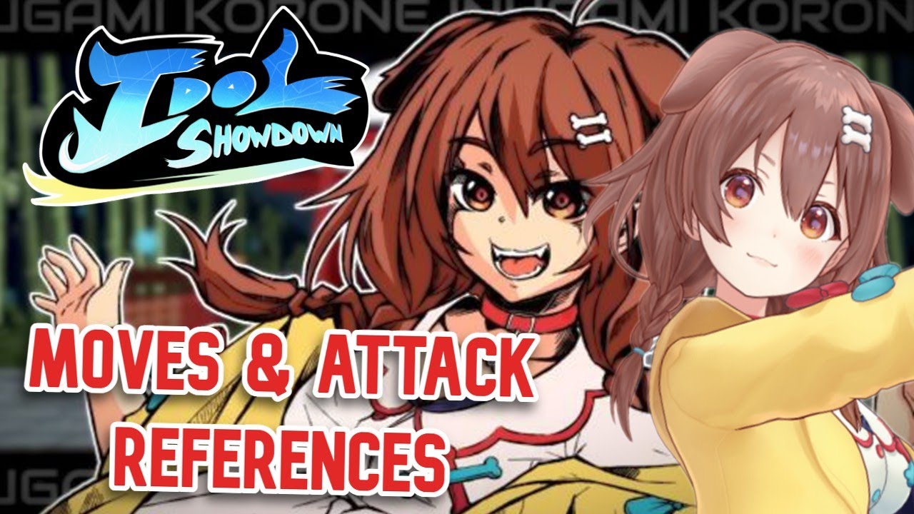 Korone's Moves & Attack References In Idol Showdown - YouTube