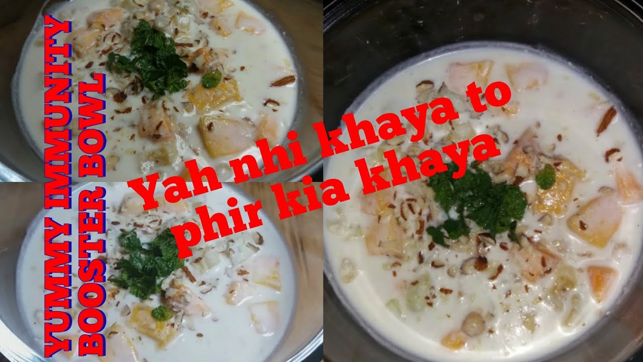 Healthy Immunity booster bowl- fruit and yogurt bowl - yummy and ...