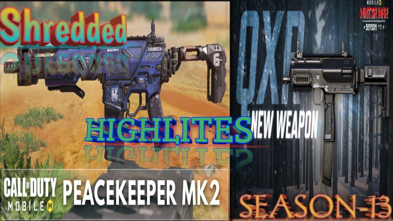 CODM"New" Peacekeeper(AR) and QXR(Smg) Highlights!|RedEye-#3 - YouTube