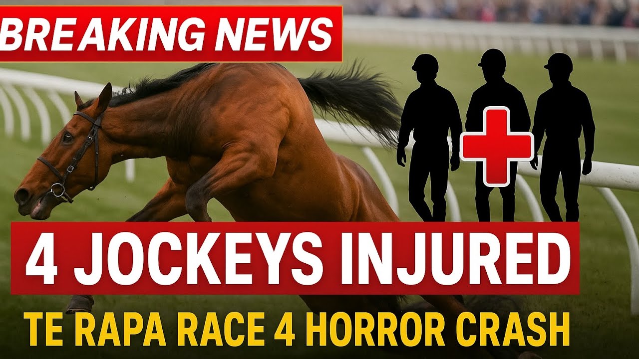 Massive Te Rapa Race Fall: 4 Jockeys Hospitalized After Shocking Pile ...