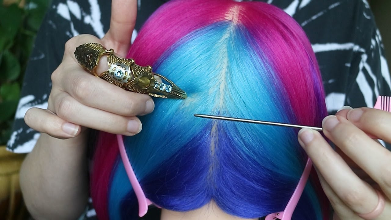 ASMR | Steampunk scalp check & scalp scratching (whispered) - YouTube