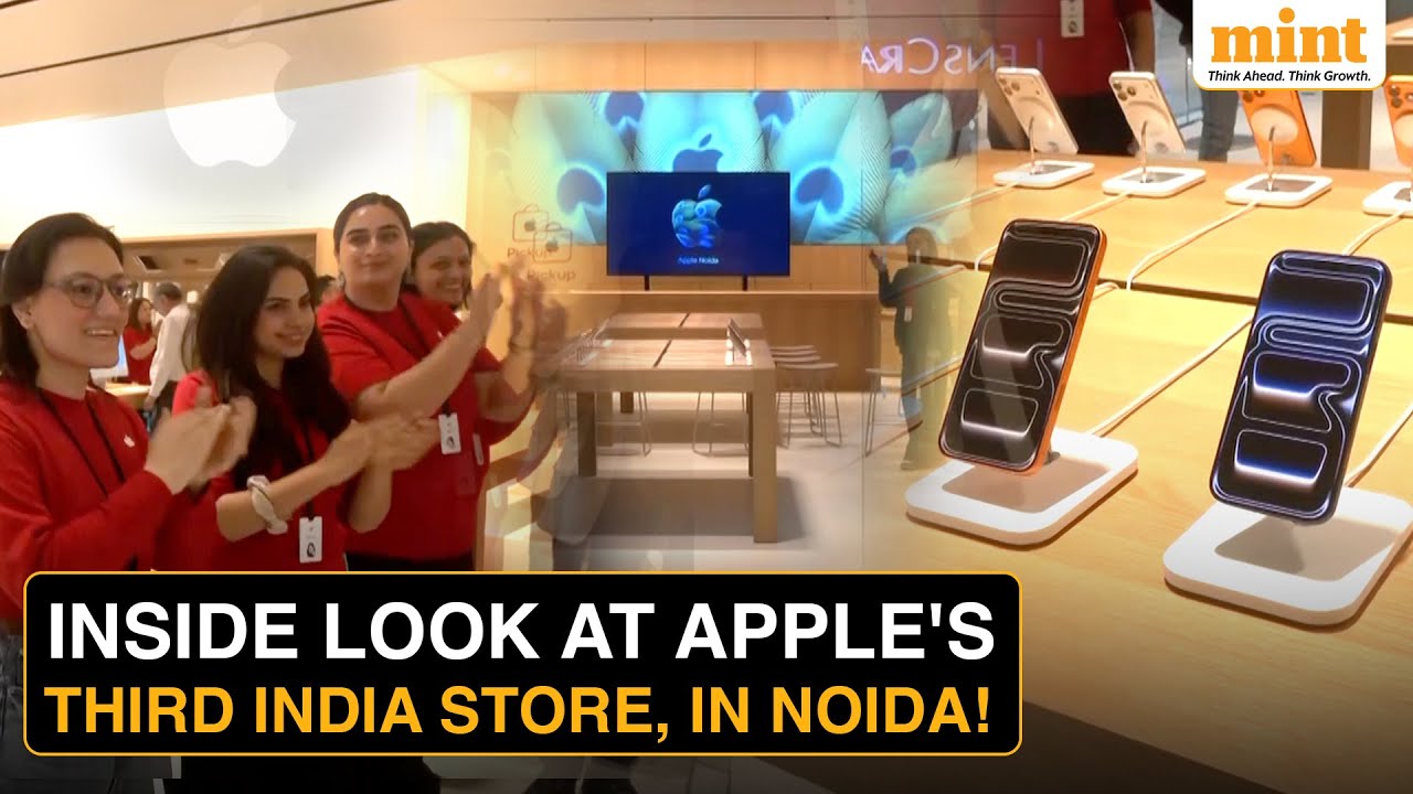 Crowds Queue Up As Apple Opens New Flagship Store in Noida Mall: Here's ...