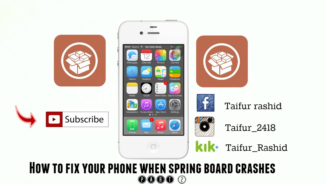 How to fix your phone when your springboard crashes part 2 - YouTube