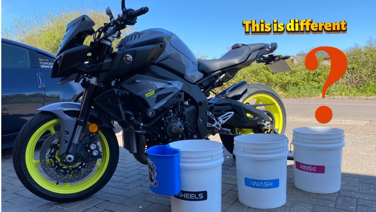 Yamaha MT10 clean up - YouTube
