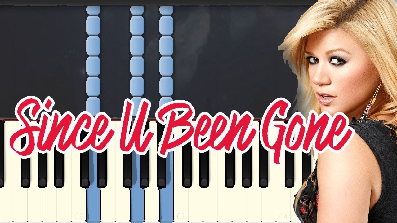🎹 kelly clarkson - since u been gone (Piano Tutorial Synthesia) ️ ...