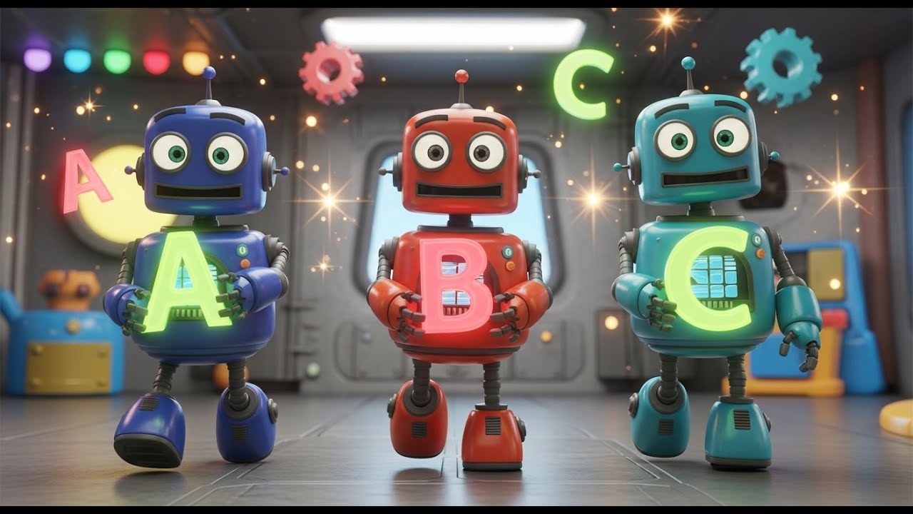 Alphabet Adventure with Friendly Robots 🤖 | Learn ABCs with Fun Robot ...