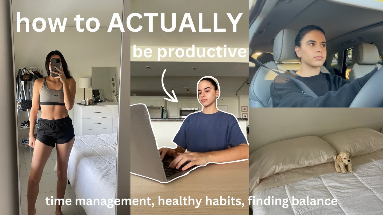 how to *actually* be productive! 🎧 life-changing tips + productive vlog ...