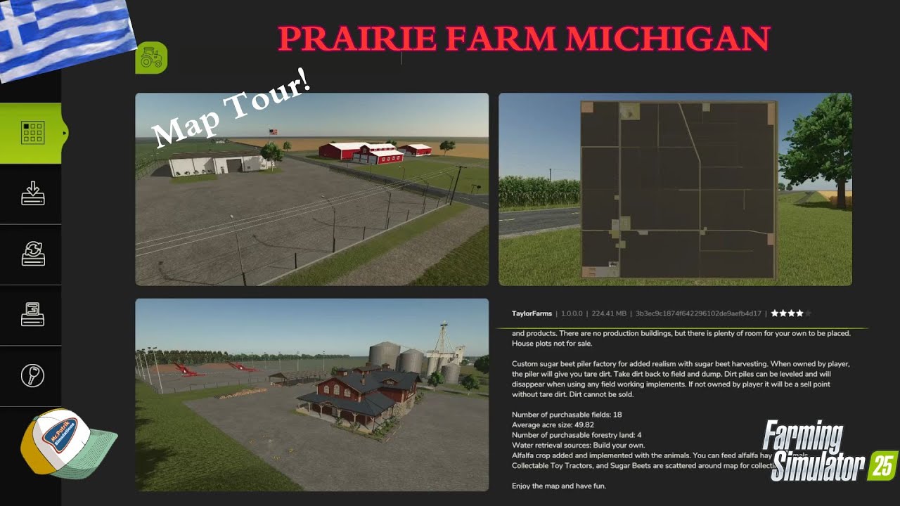 FARMING SIMULATOR 25/PRAIRIE FARM MICHIGAN-Ο ΠΙΟ ΑΔΙΑΦΟΡΟΣ ΧΑΡΤΗΣ ΣΤΟ ...
