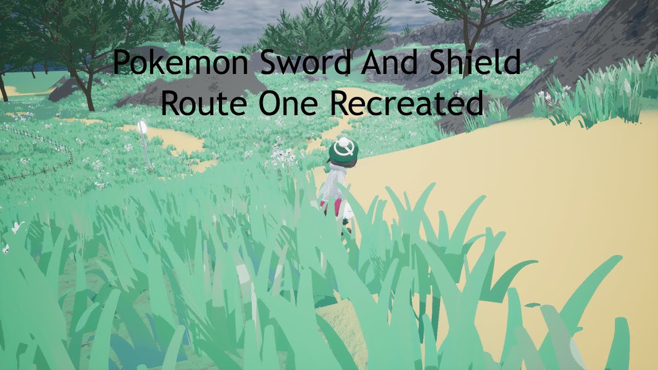 Pokemon Sword and Shield Route One Open World Recreated - YouTube