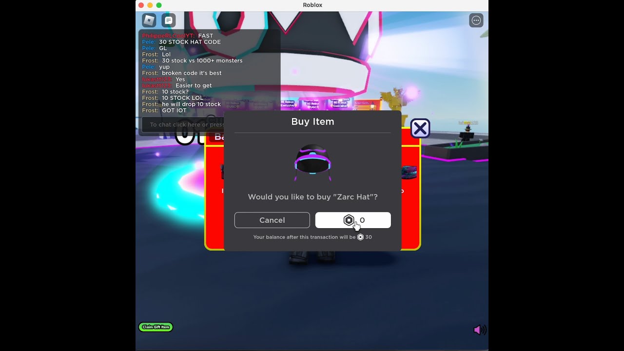 Sniping Zarc Mask #155 (Free Roblox UGC Limited) - YouTube