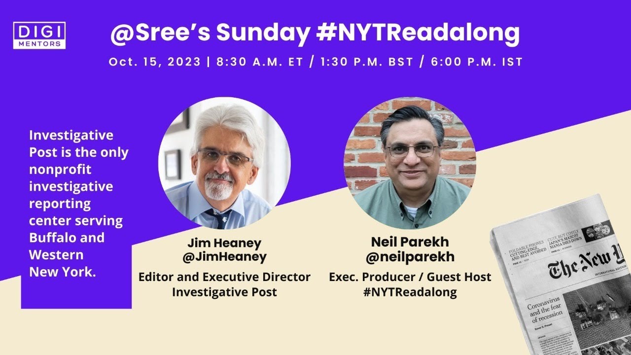 #NYTReadalong | Jim Heaney (Investigative Journalist) - YouTube