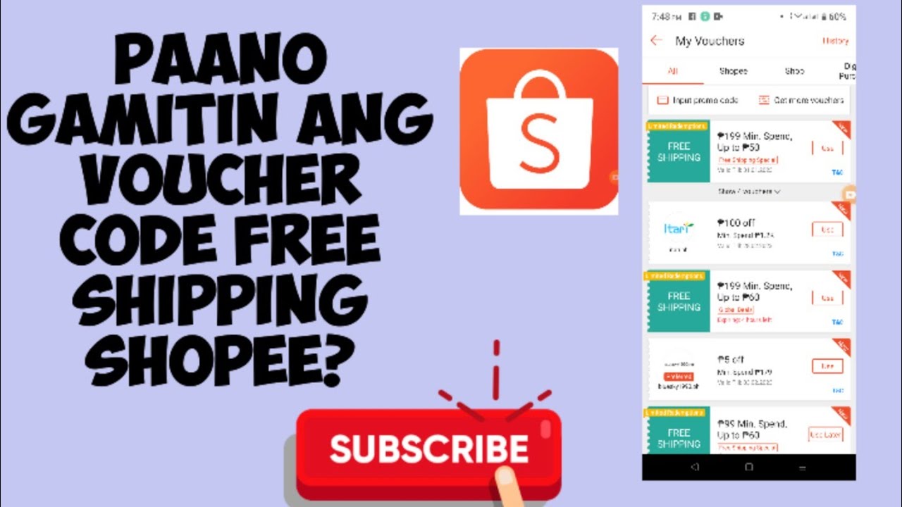 Paano mag order gamit Ang voucher code free shipping shopee?# ...