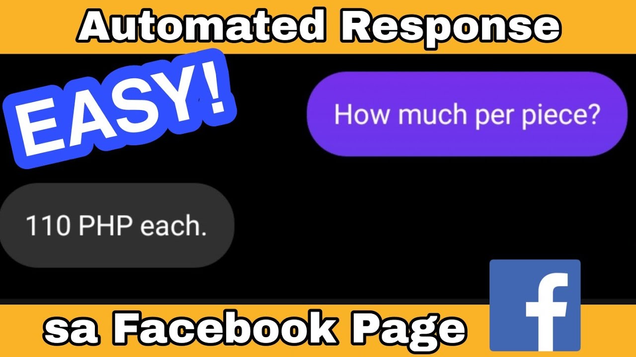 How to make Automated Response on your Facebook Page using phone 2021 ...