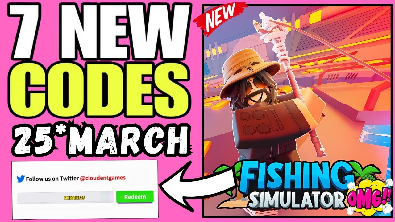 HURRY UP⚡ ROBLOX FISHING SIMULATOR CODES MARCH 2025 | FISHING SIMULATOR ...