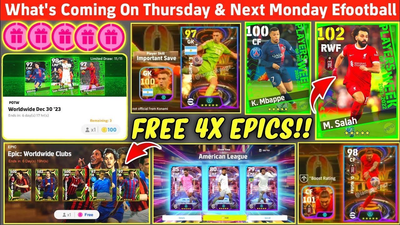 😱 What's Coming On Thursday & Next Monday | efootball 2024 mobile | 4 ...