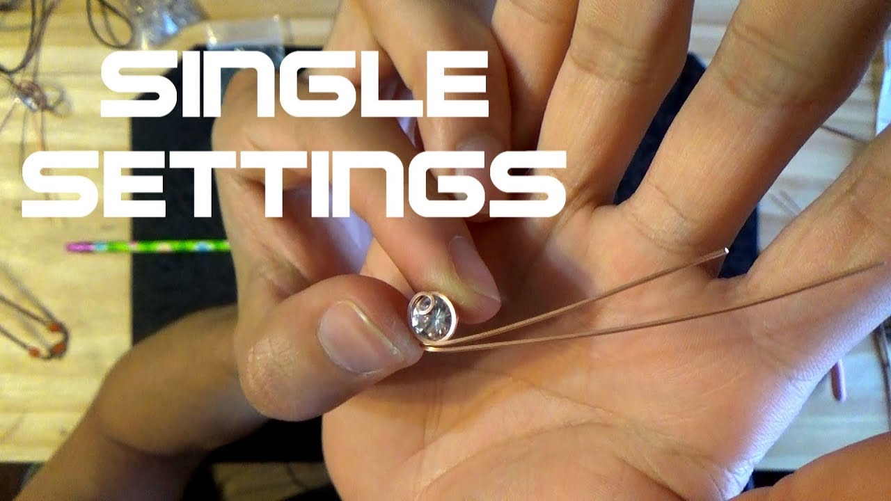 HOW TO : SINGLE STONE SETTINGS ( BEGINNER ) - YouTube