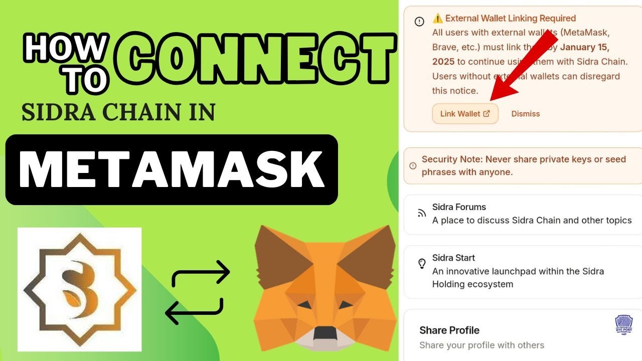 How To Connect Sidra Chain In MetaMask Wallet? | Sidra Chain - YouTube