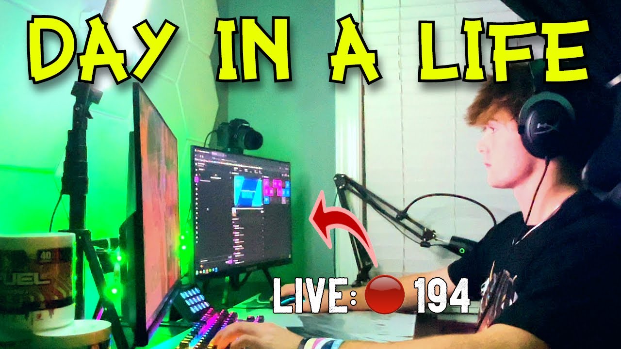 Day In A Life Of A High School Streamer! - YouTube