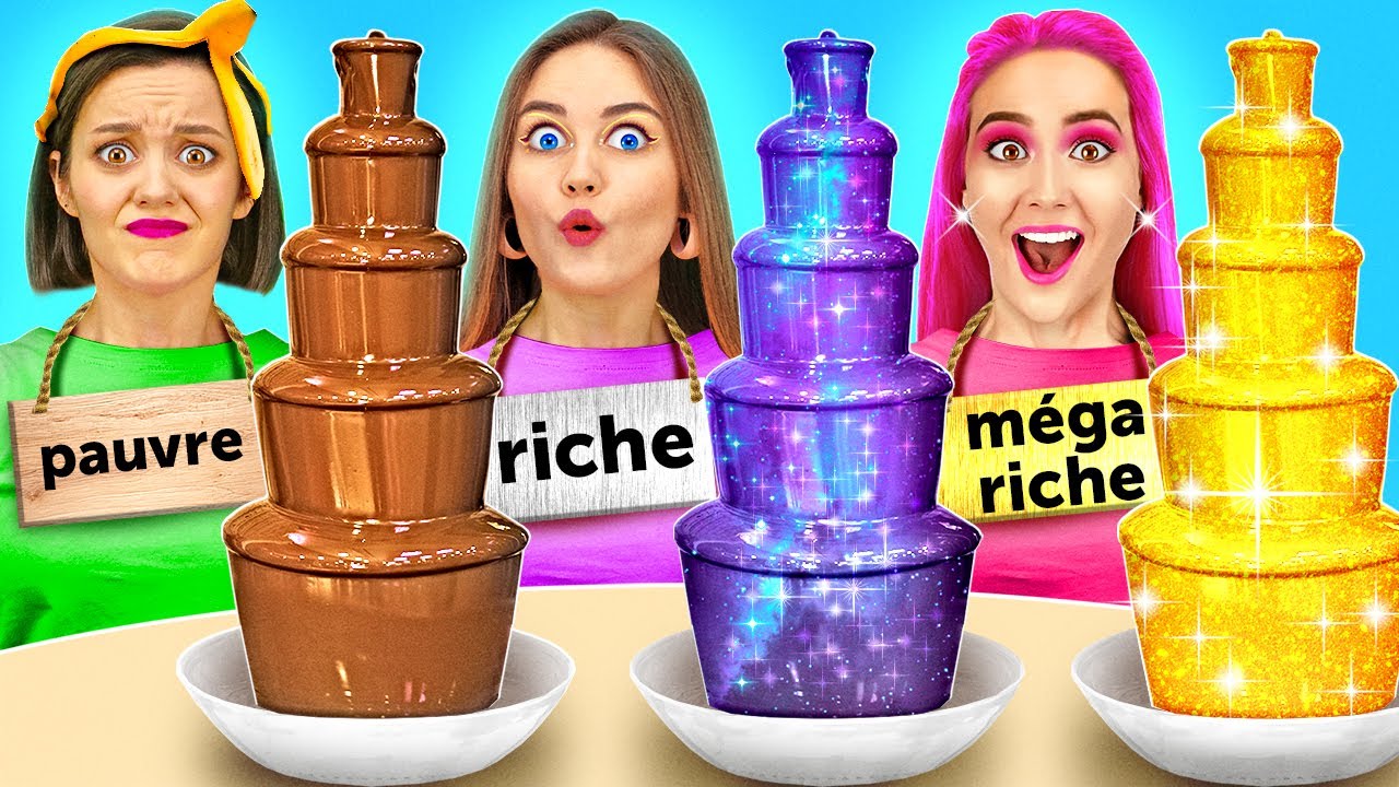 PAUVRE VS RICHE VS MÉGA RICHE : LE DÉFI ALIMENTAIRE || La Fontaine en ...