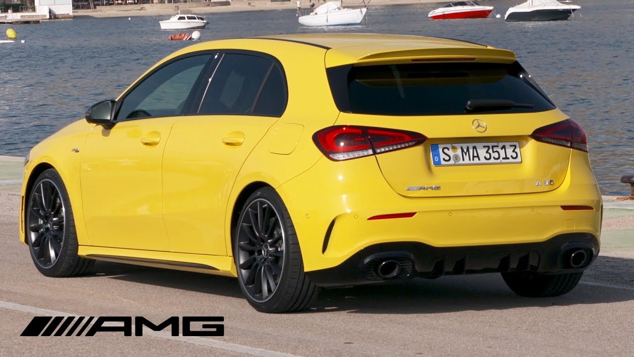 2019 Mercedes-AMG A35 4MATIC | Sun Yellow | Exterior, Interior - YouTube