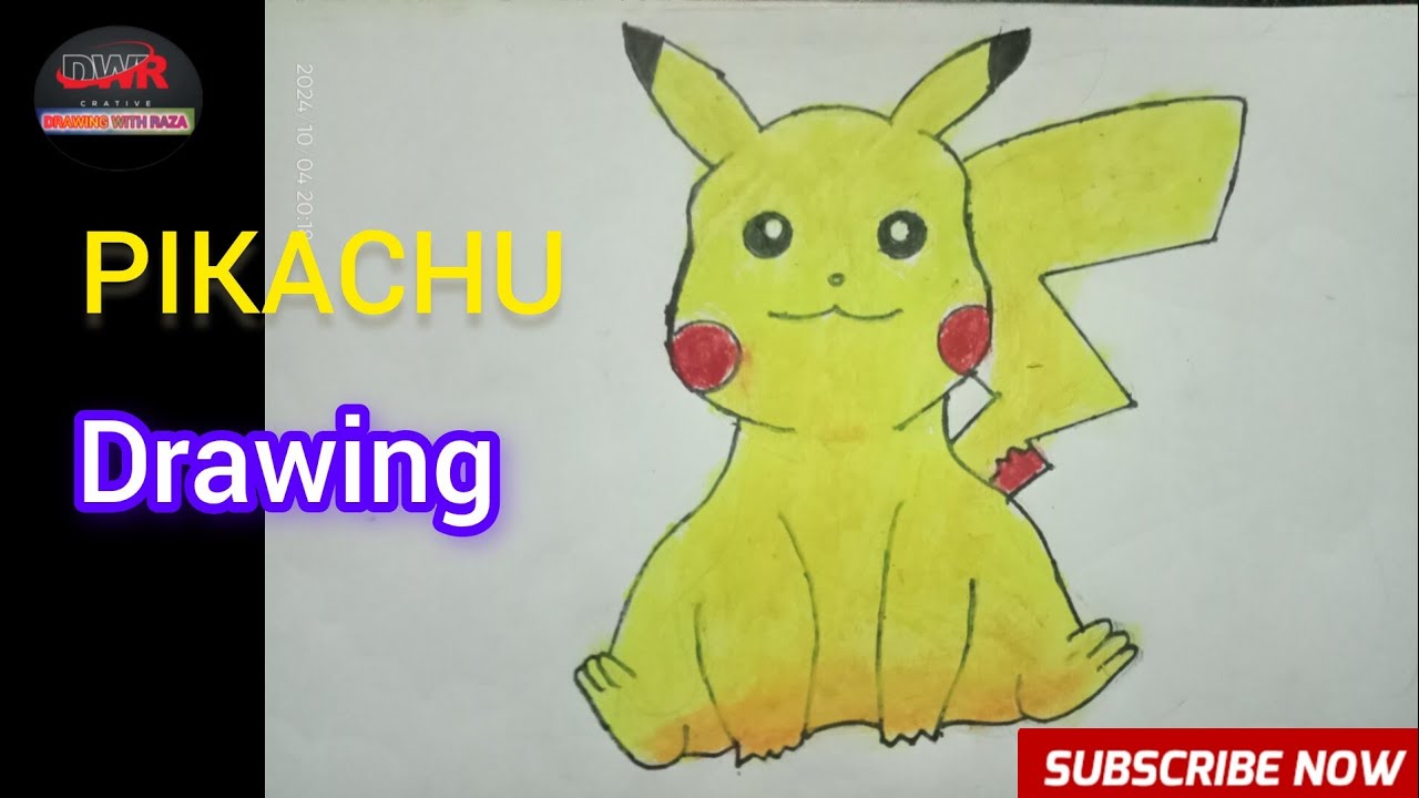 Pika"Pika"PIKACHU||How to draw Pikachu and colouring||# ...