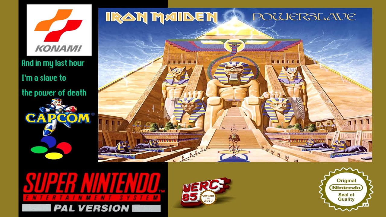 Iron Maiden - Powerslave 16-bit Super Nintendo Cover (no console ...