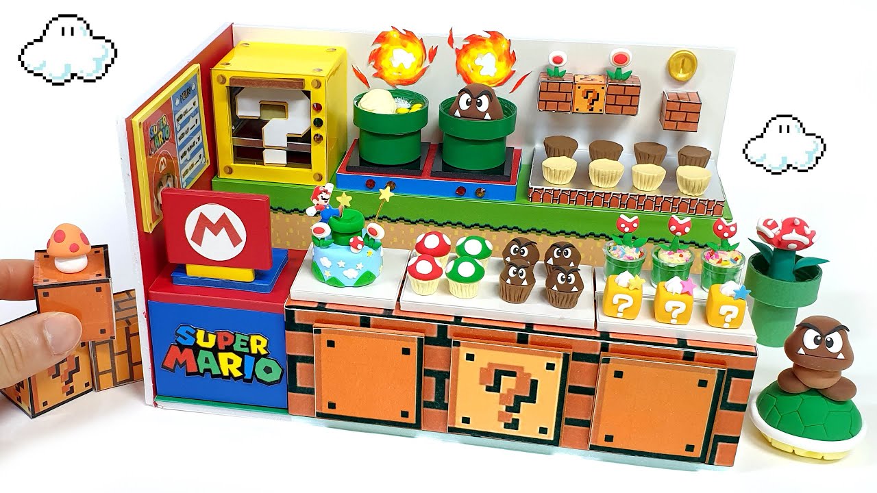 #diy #how #nintendo DIY Miniature Super Mario dessert shop ♥ Making ...